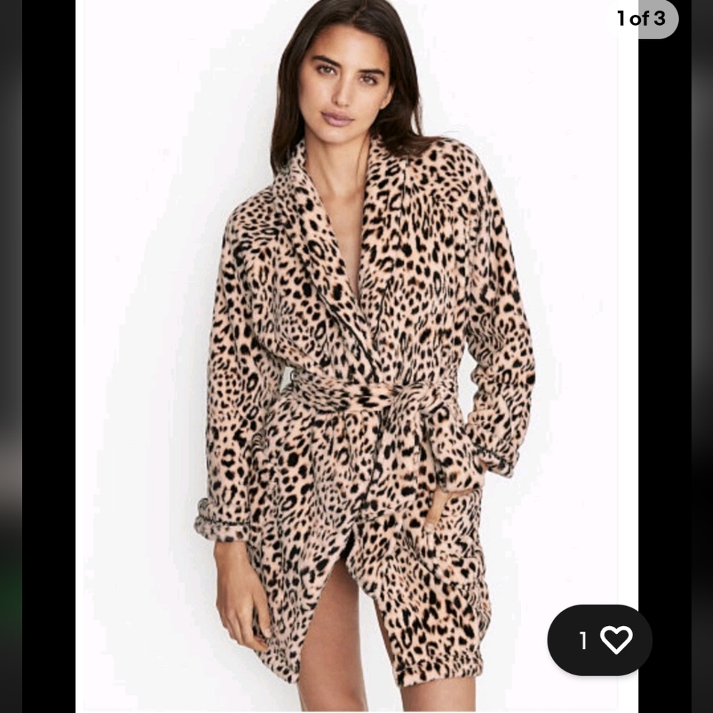Victoria's Secret Leopard Print Robe - Gem